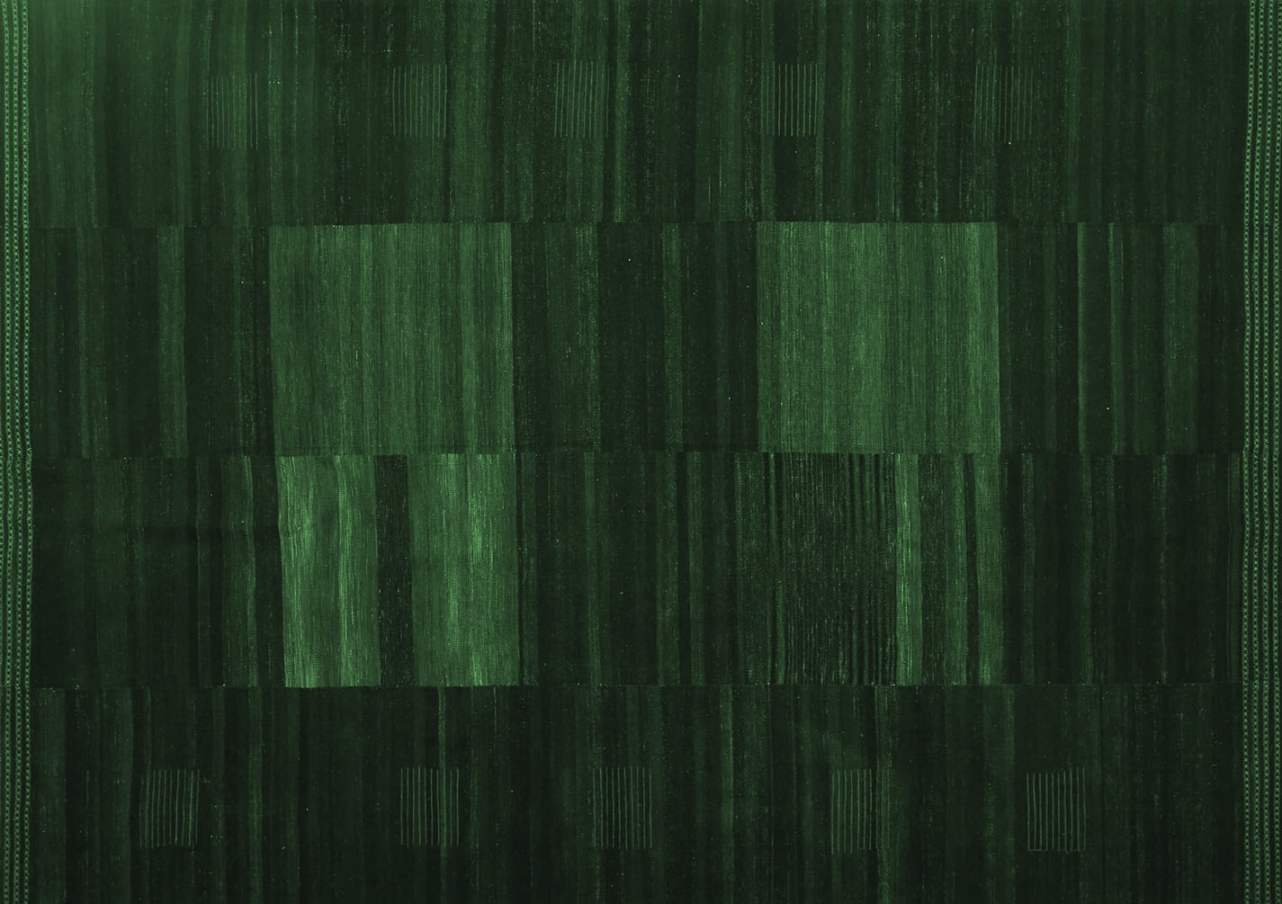 Ahgly Company Indoor Rectangle Abstract Emerald Green Contemporary Area ...