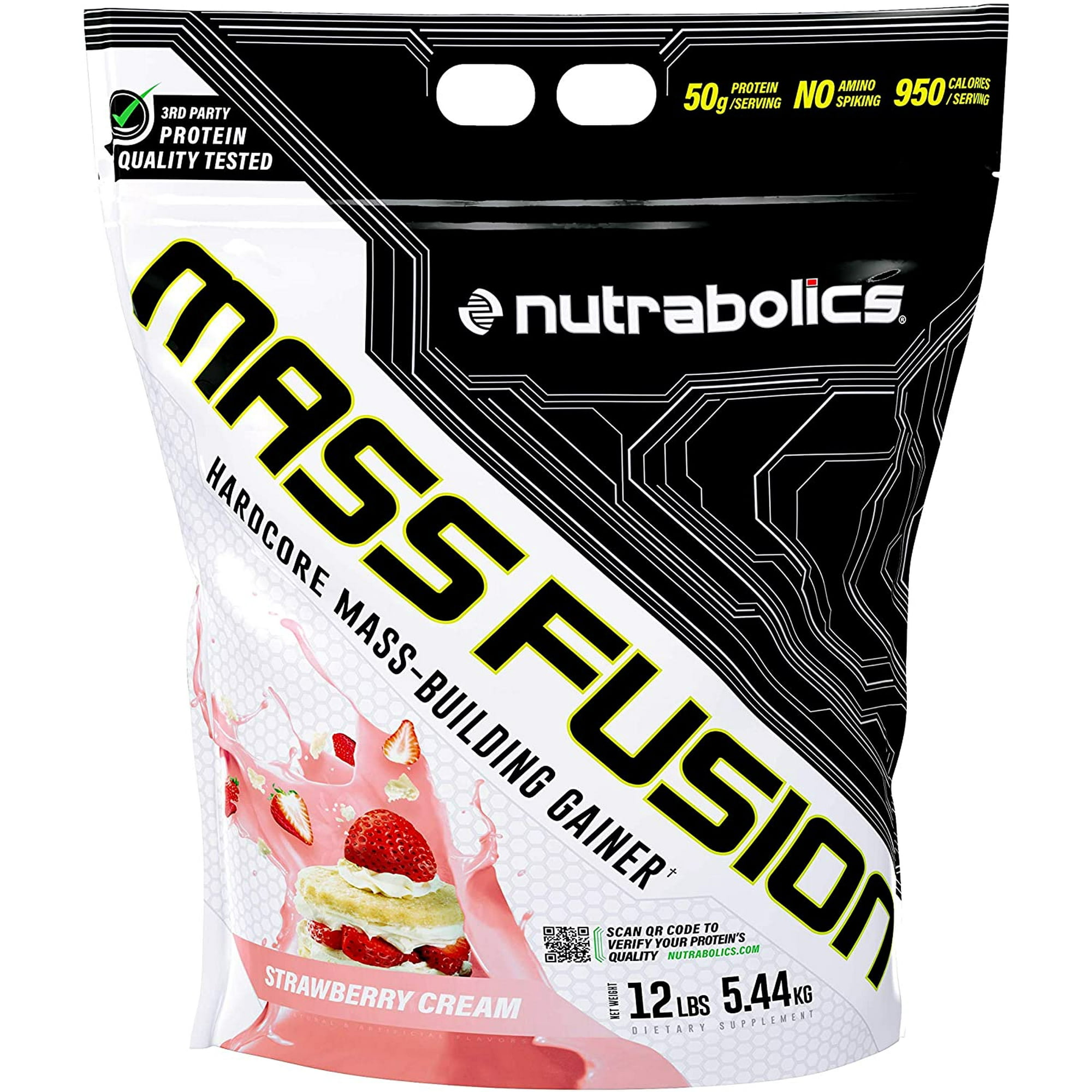 Click here for Nutrabolics Mass Fusion Strawberry Cream 12 Lb prices