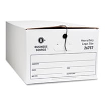 Business Source, BSN26756, Heavy Duty Letter Size Storage Box, 12 ...