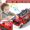 NETNEW Toddler Play Fire Truck Toy for Kids 3-6 Years, Friction-Powered ...
