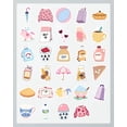 35pcs-50pcs Cartoon Stationery Stickers Daily Life Kids Stickers Food ...