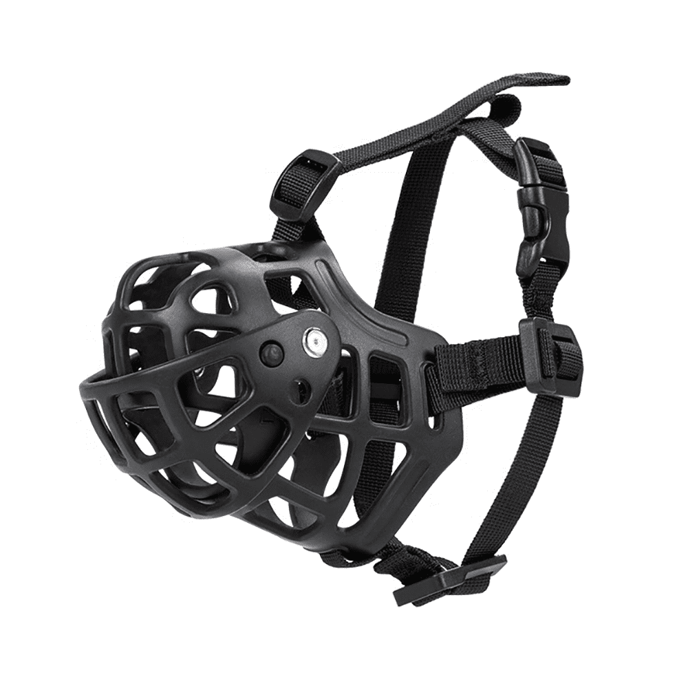 Dog Muzzle, Basket Muzzle with Movable Cover, Soft Cage Muzzle Prevents ...