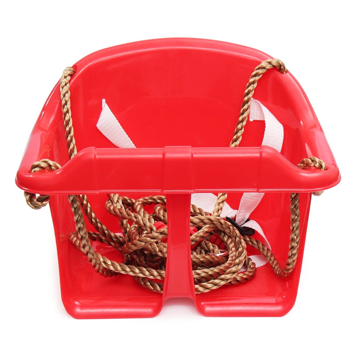 Outdoor Full Bucket Swing Seat Adjustable Play Kids Toddler Backyard ...