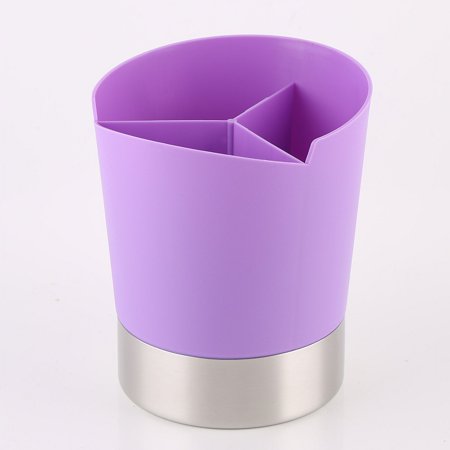 Three Compartment Straw Bucket Organizer Straw Dispenser Cutlery Holder ...