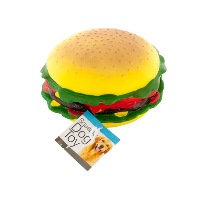 Bulk Buys OD367-8 Giant Burger Squeaky Dog Toy - Walmart.com