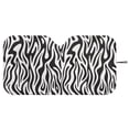 XYZCANDO Foldable Sunshade with Zebra Print Pattern, Windshield Sun ...