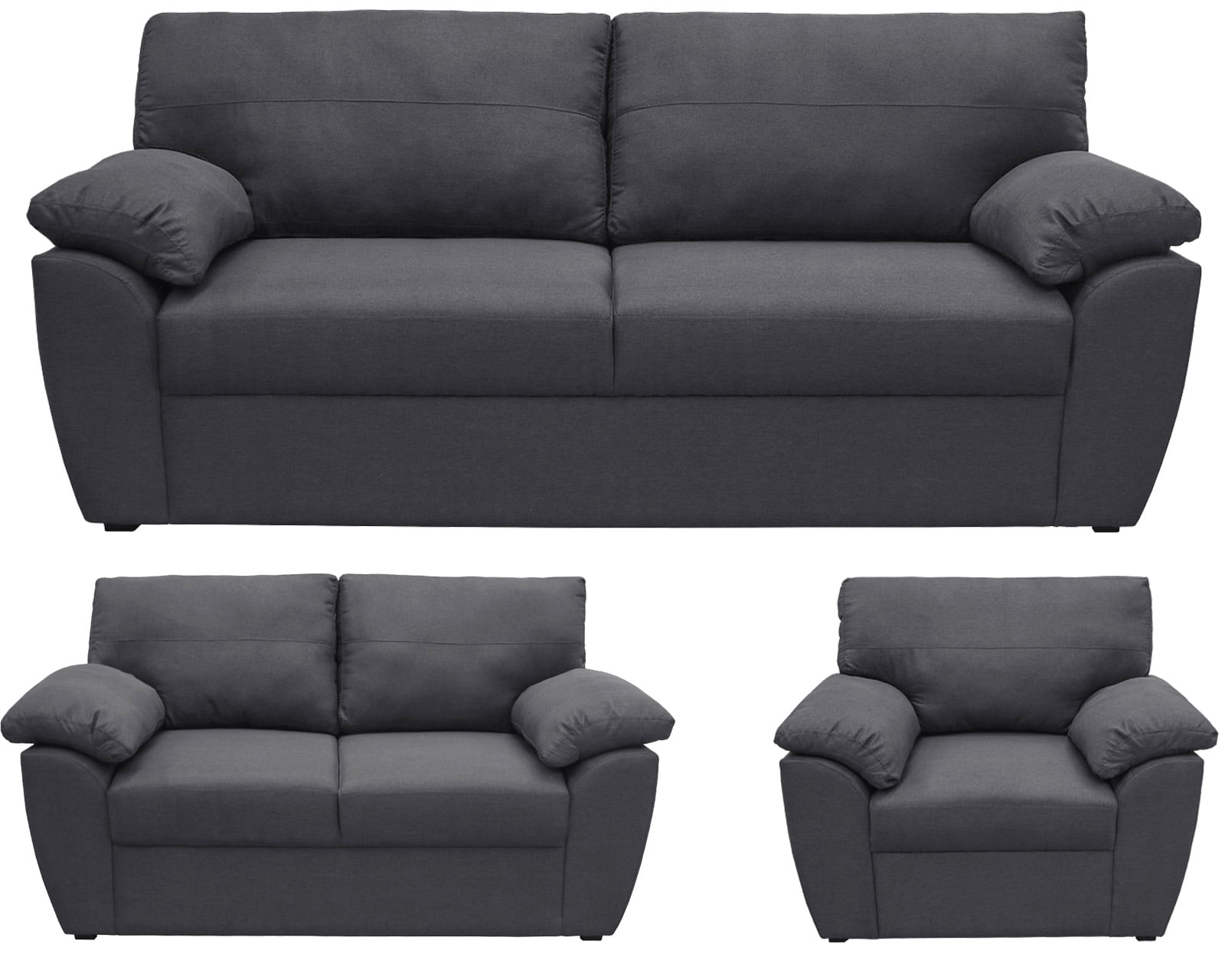 Sofa Amosa gdl Sala Zero Gris 3-2-1 | Walmart en línea