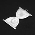 5pc 201 Stainless Steel Pendants Laser Cut Hourglass/Sand Clock with ...