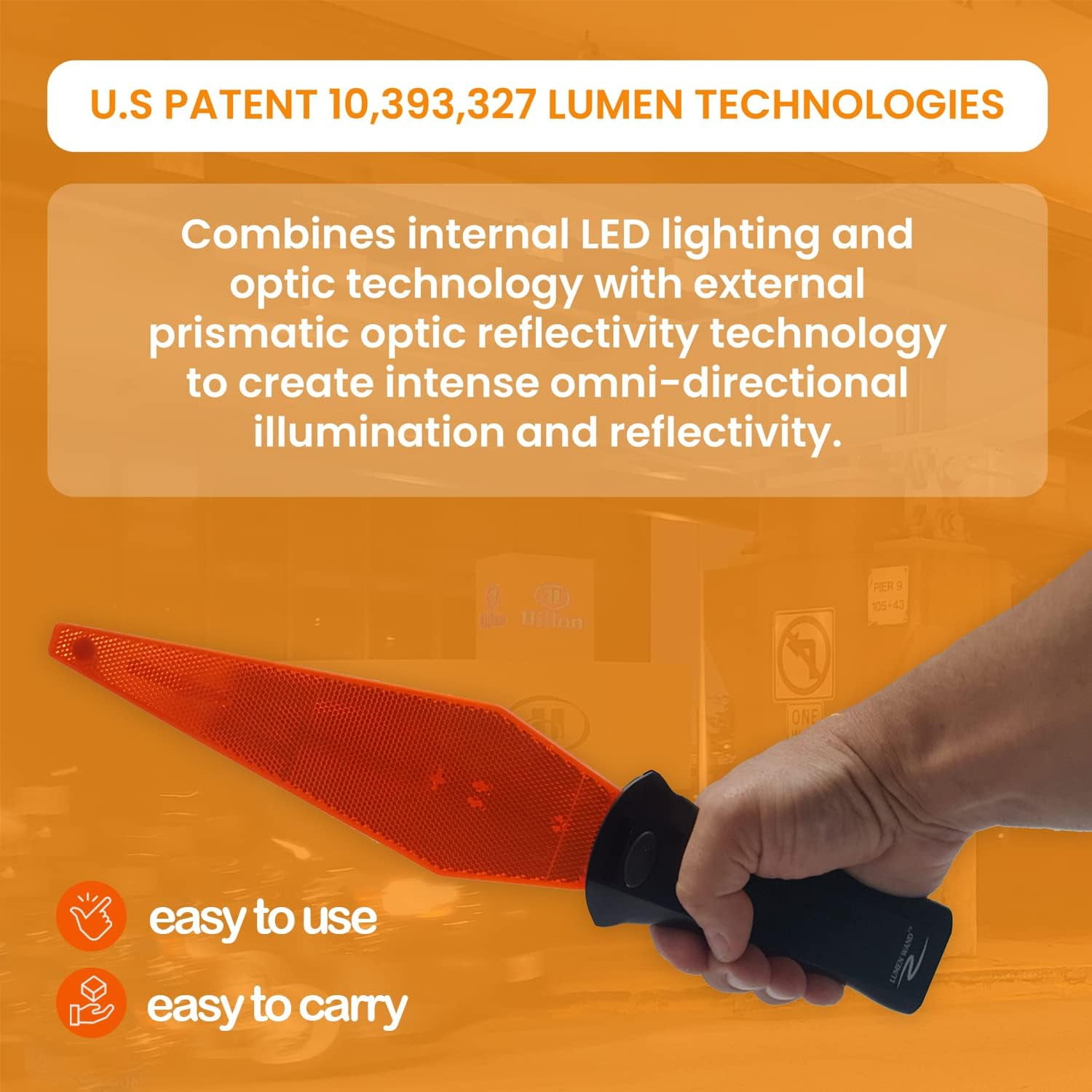 UltraFire 19 Inch Traffic Wand, Cone Flashlight With 3