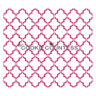 Quatrefoil Outline Stencil