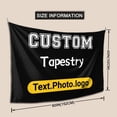 Custom Tapestry Personalized Tapestry With Your Photo Text Logo ...