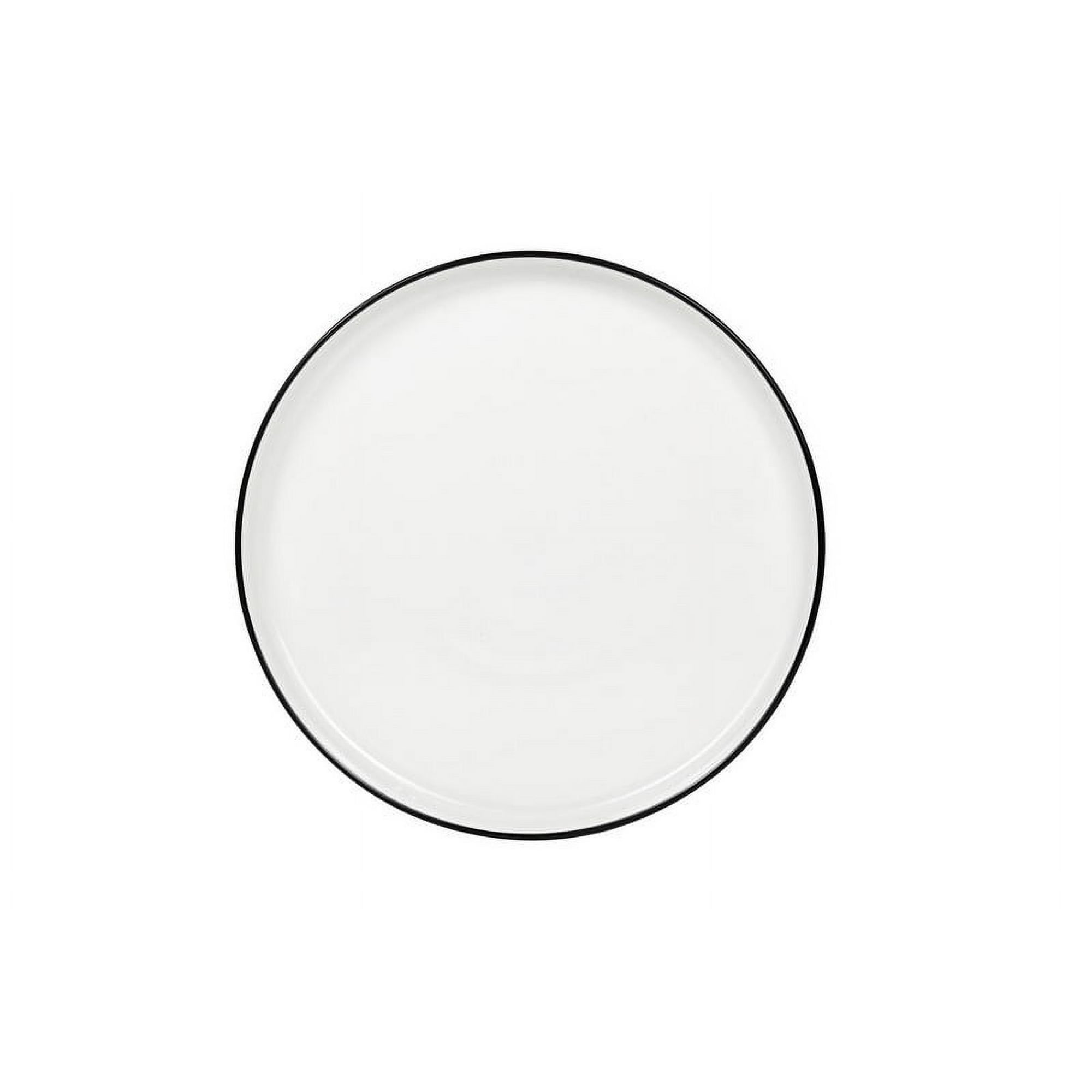 Click here for Mainstays Black Rim Stoneware Round Dinner Plate 2... prices