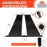 2-2'X20' SunQuest Solar Pool Heater with Couplers And Roof/Rack Mounting Kit - Walmart.com