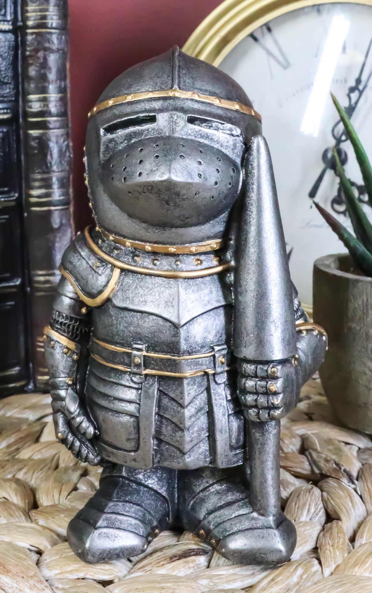 Anime Chibi Medieval Knight Suit Of Armor With Jousting Lance Pike ...