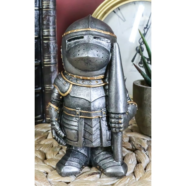 Anime Chibi Medieval Knight Suit Of Armor With Jousting Lance Pike ...