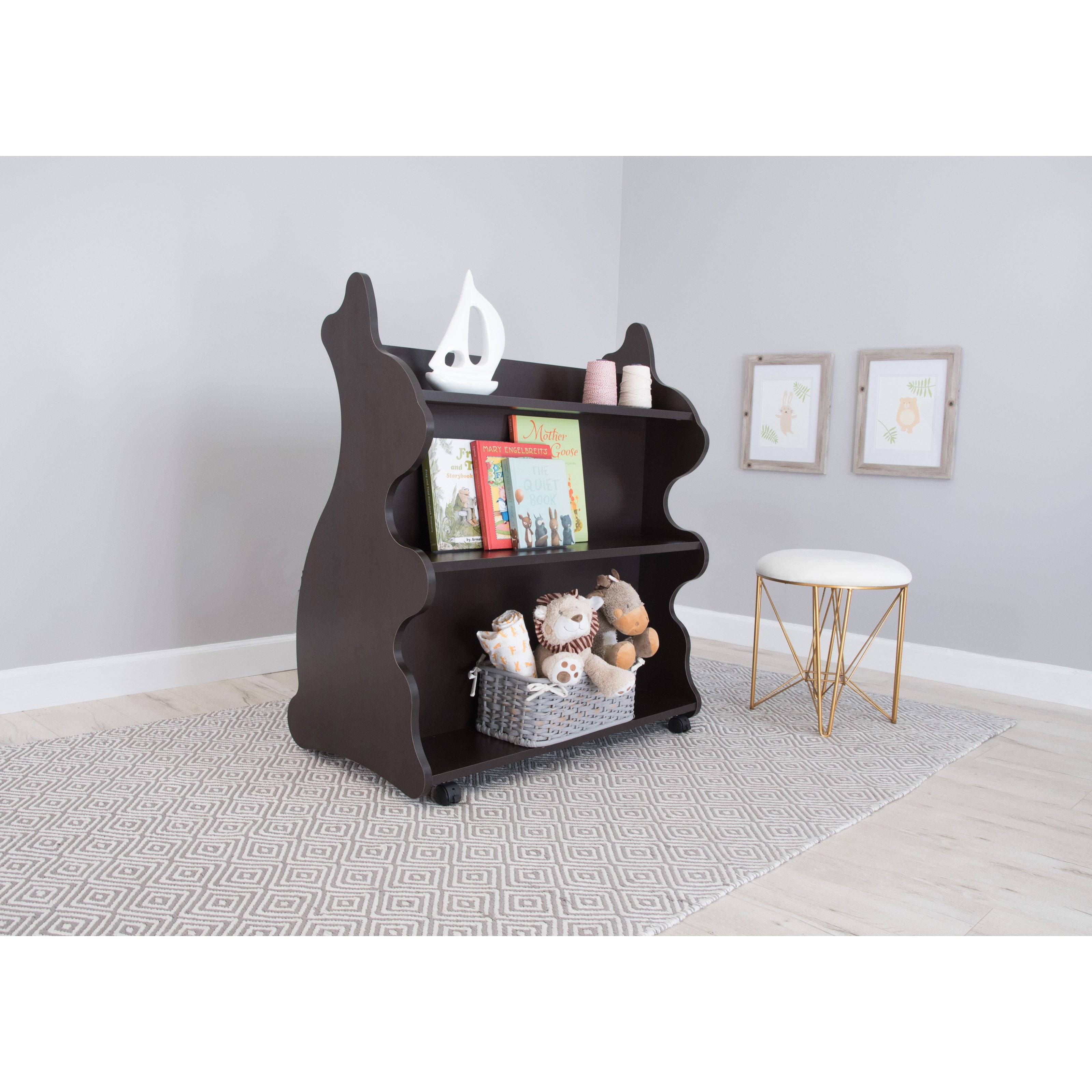 Ace Baby Furniture Rabbit Mobile Double-Sided Bookcase - Walmart.com