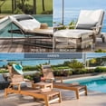 2PCS Outdoor Pillow for Chaise Lounge Chair Abstract Black White Grey ...