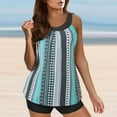 Chenzero Womens Swimwear Tankini 2 Piece Normal Swimsuit High Waisted