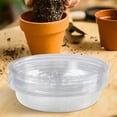 CHENGSI 10 PCS Heavy-Duty Plant Saucers, 8 Inch Clear Plastic Plant ...