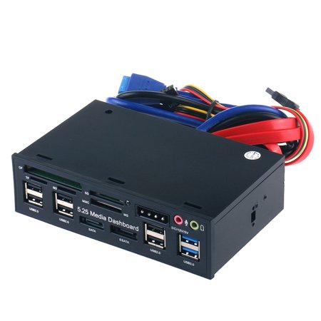 Onever 5.25 Inch Multifunction Optical Drive Position Panel Usb3.0 Card ...