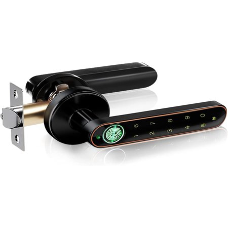 Smart Fingerprint Door Lock, Interior Keyless Entry Door Locks with ...