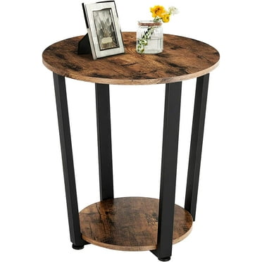 COZAYH Farmhouse Cross Leg End Table, French Country Accent Side Table ...