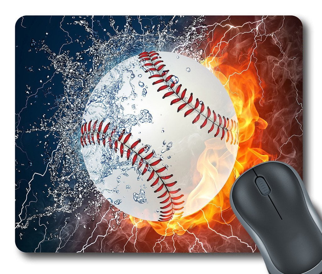 GCKG Baseball Mouse Pad Personalized Unique Rectangle Gaming Mousepad 9 ...