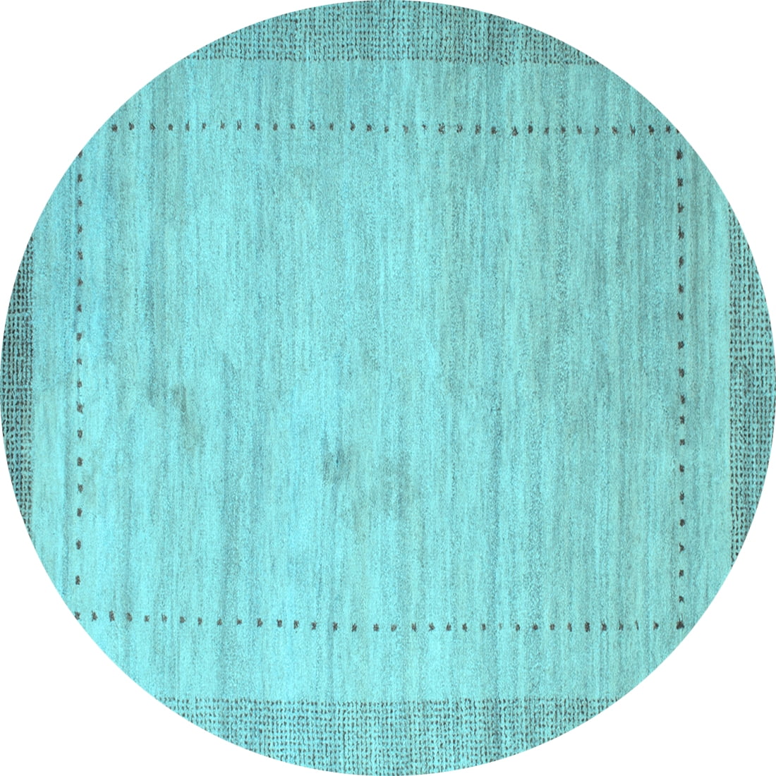Ahgly Company Indoor Round Abstract Light Blue Contemporary Area Rugs ...