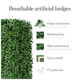 UltraHedge Privet Artificial Hedge 20" x 20" Panel, Medium Leaf 12 Pack ...
