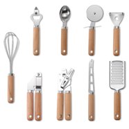 Oster Everwood Kitchen Nylon Tools Set with Wood Inspired Handles, Set ...