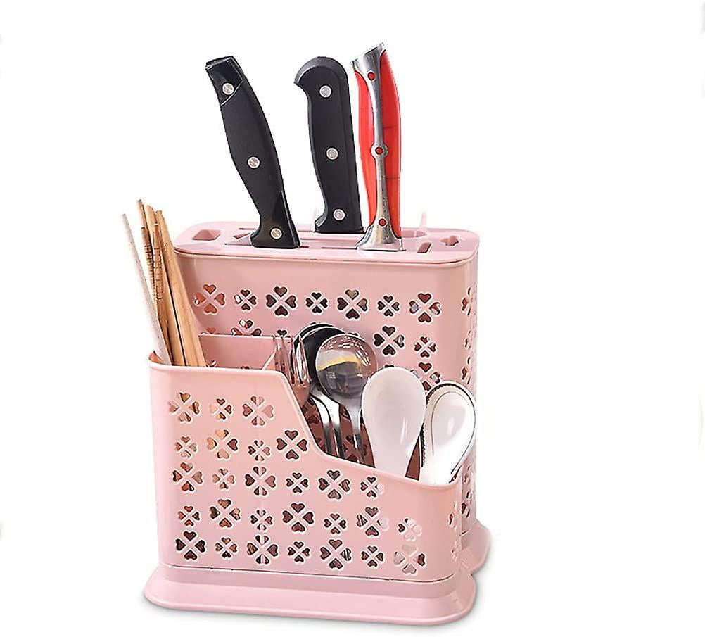 Cubertería de plástico para utensilios de cocina rosa Feliz Sencillez ...