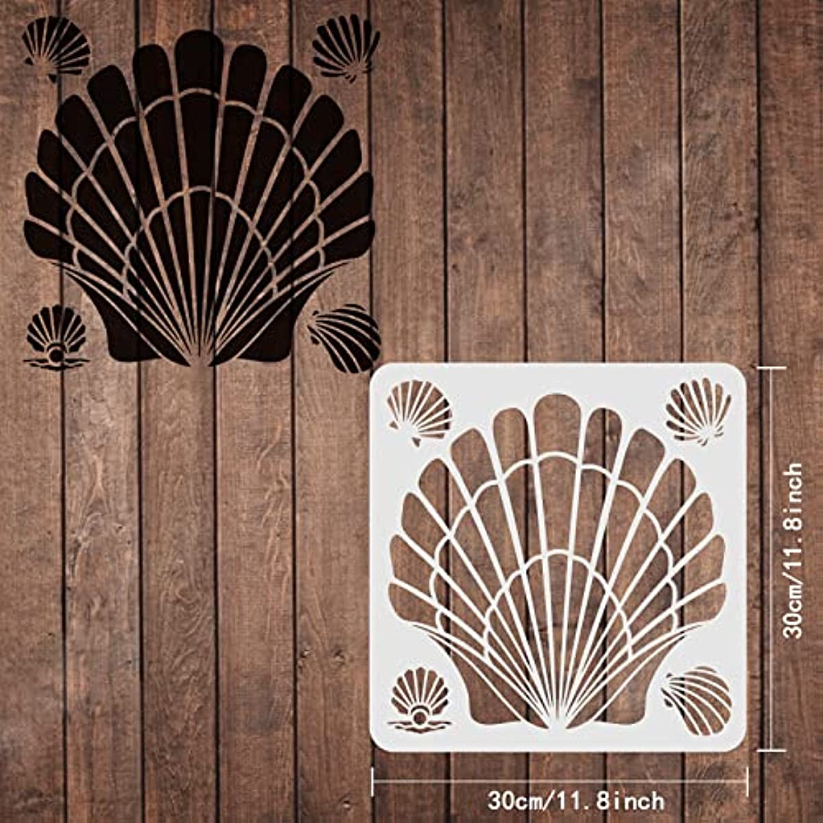 Seashell Border Stencil