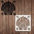 Seashell Stencil 11.8x11.8 inch Reusable Undersea Theme Drawing ...
