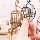 AOOOWER Mini Metal Bird Cage Model Micro Landscape DIY Birdcage ...