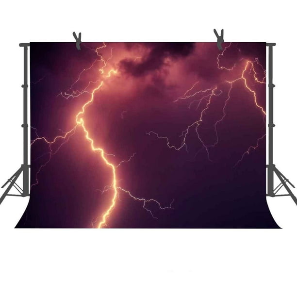 MOHome 7x5ft Sky Lightning Photography Backdrop Weather Studio Photo ...