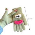 3D Sausage Mouth Gloves with Screentouch Finger Elastic Cuffs Gloves ...