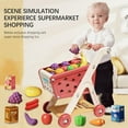 Shopping Carts for Kids, Trolley Play Set with Pretend Food and ...