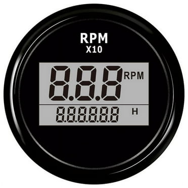 Digital Display Tachometer Timer Engine Tach Hour Meter Gauge Inductive Car Stroke Engine LCD ...