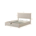 Queen Size Upholstered Platform Bed with Storage Underneath,Queen Size ...