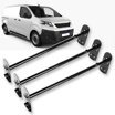 CCIYU Adjustable Roof Ladder Racks for Chevy Express 96-18, 55.2"-78.8 ...