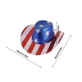 Patriotic Cowboy Hat Sequin, Red White Blue Sparkly Western Hat for ...