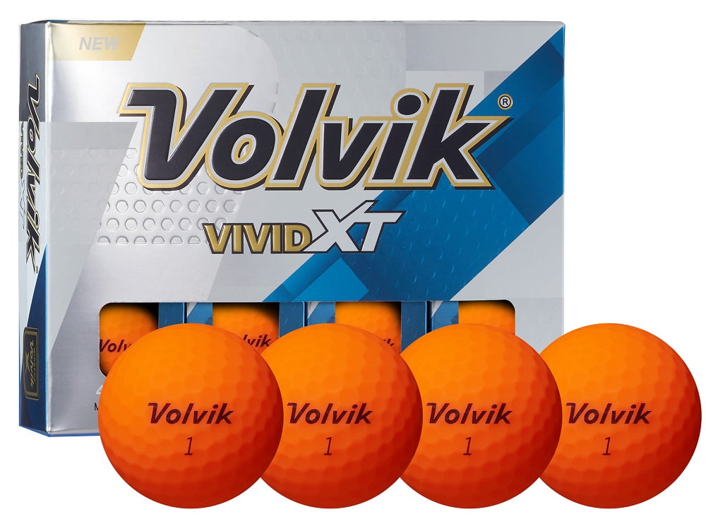 Volvik Vivid Golf Balls, Orange, 4 Pack - Walmart.com