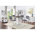 Acme Cargo Counter Height Table, Antique Walnut & White (1Set/2Ctn ...