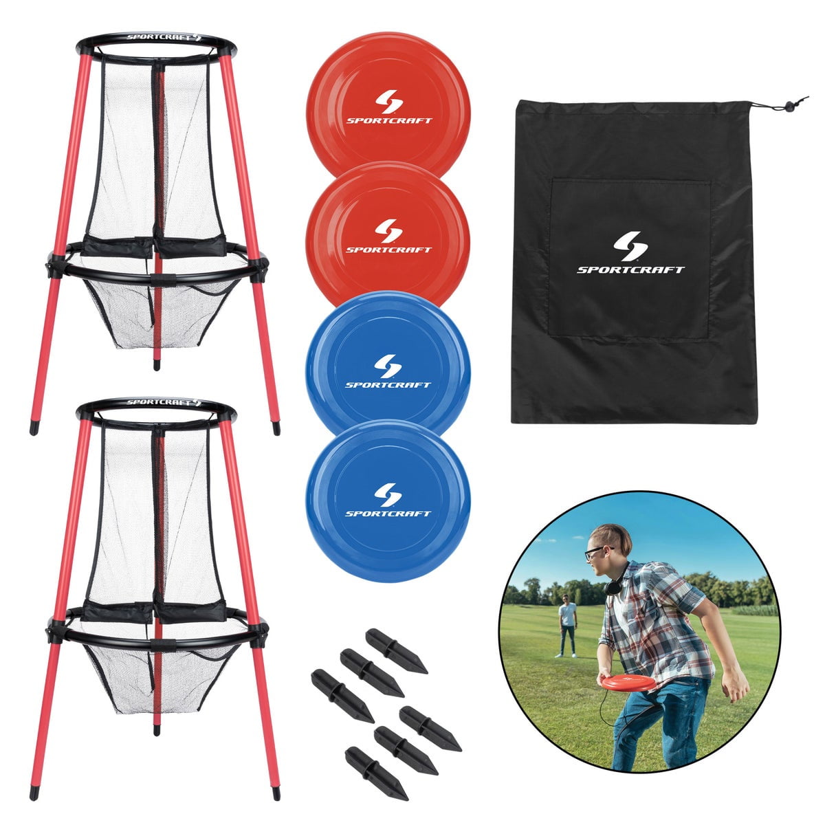 Click here for Sportcraft Disc Golf Set prices
