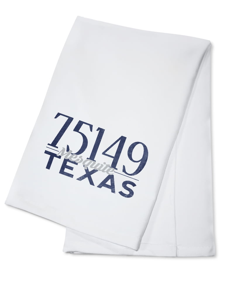 Mesquite, Texas, 75149 Zip Code (Blue) (100% Cotton Tea Towel ...
