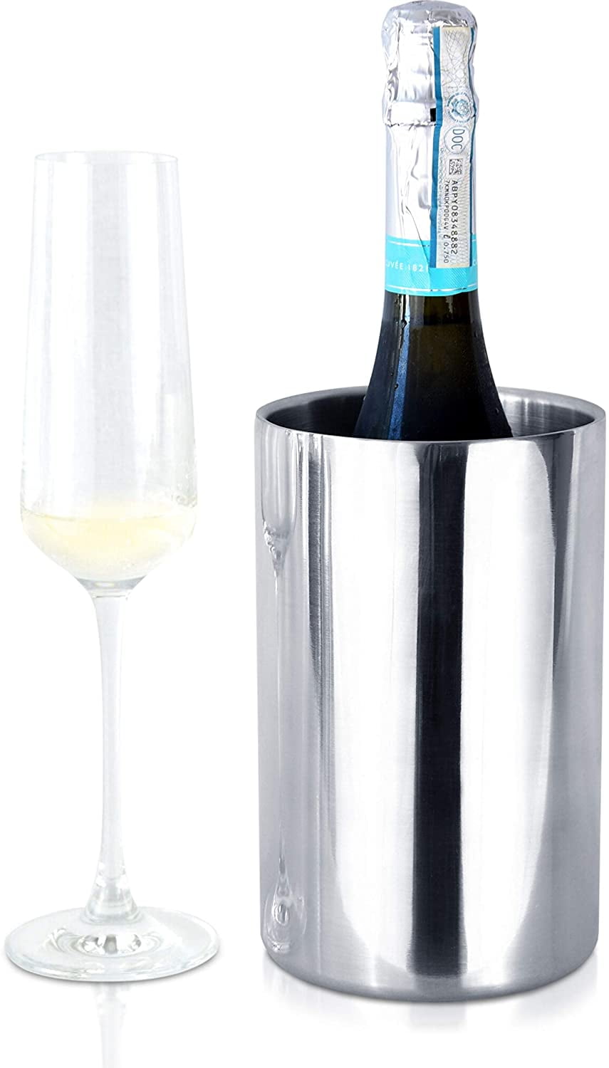 TANTUM Wine Bottle Chiller Bucket - Double Wall Insulated Wine ...