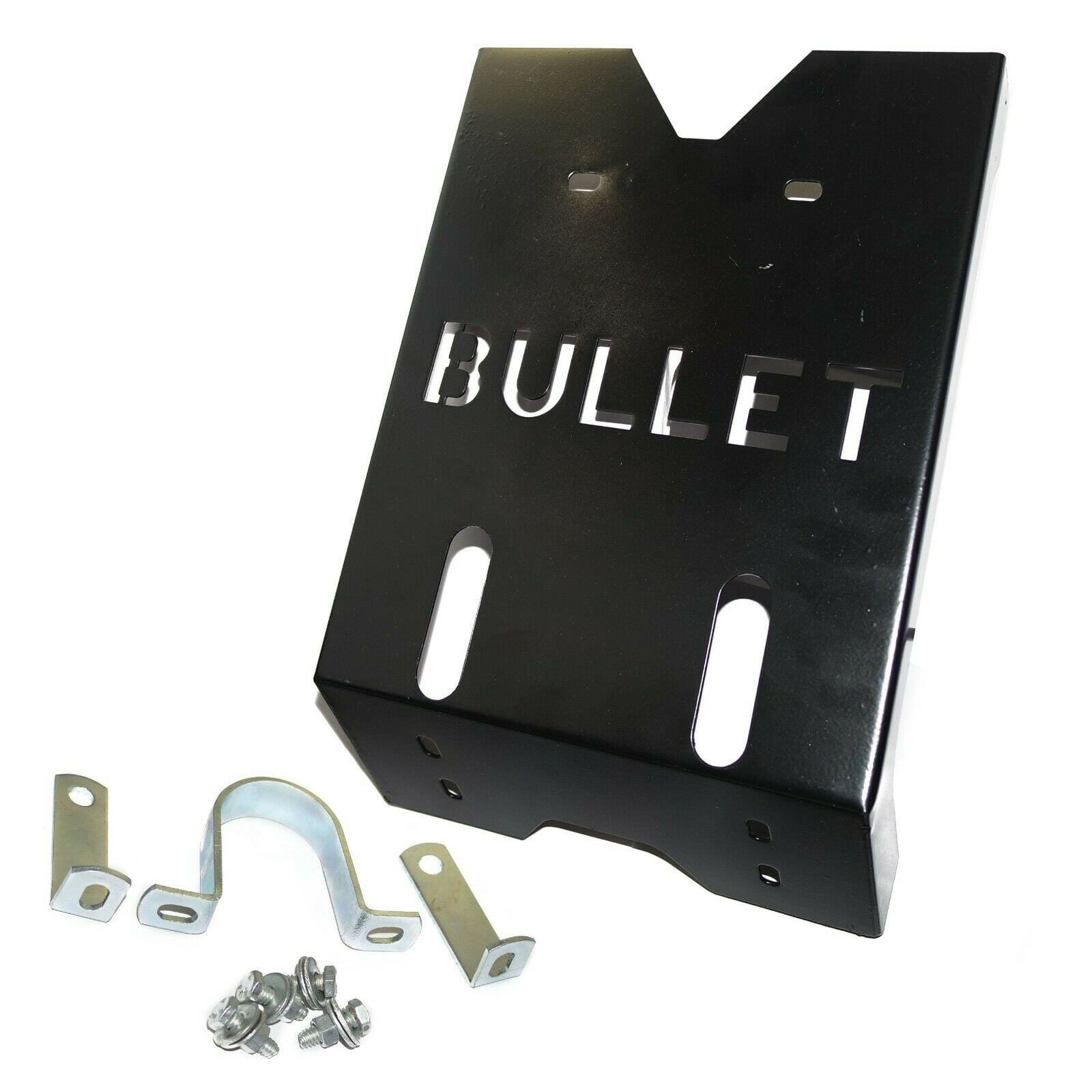 Fits Royal Enfield Bullet Engine Guard Skid Plate Steel Black Painted ...