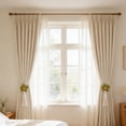 2 Pack Flower Tassels Curtain Holders Braided Rope Drape Tie Backs For ...