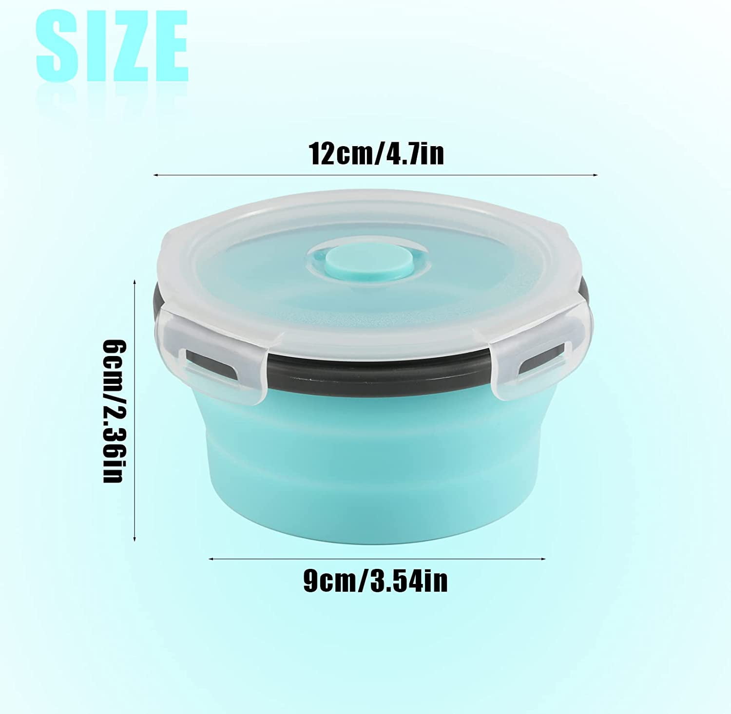 2 Pieces Collapsible Dog Bowls Silicone Food Water Travel Bowl with ...