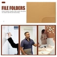 BESTYASH 20Pcs Paper File Folder Kraft Paper Dark Brown for Business ...